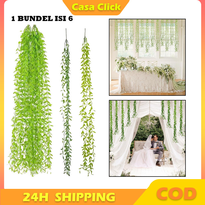 Jual Daun Juntai Daun Tirai Rambat Artificial Hoya Costa Dekorasi ...
