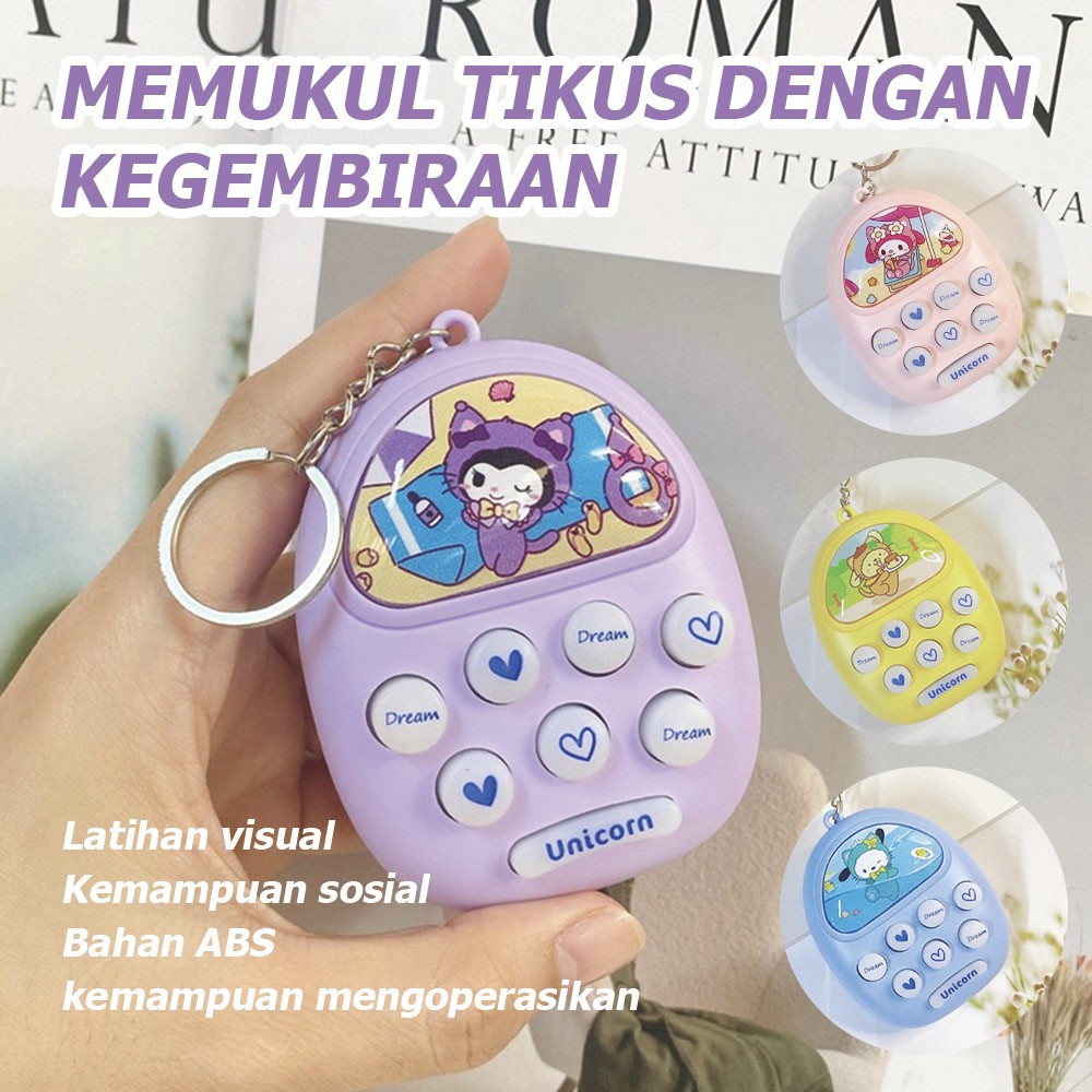 Jual Mainan Motorik Anak Pukul Tikus Tanah Versi Kecil / Mini Portable ...
