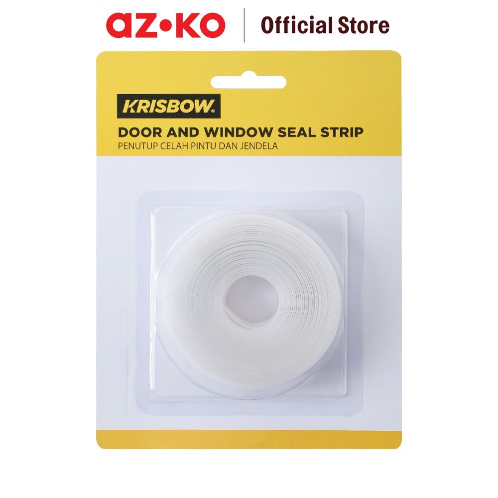 Jual AZKO Krisbow Segel Pintu Silikon Bening Door And Window Seal Strip ...
