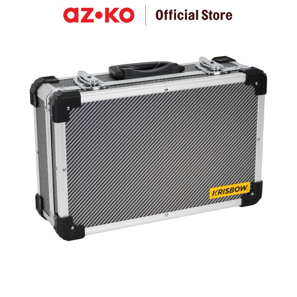 Jual AZKO Krisbow 39.5x25x12.4 cm Kotak Perkakas - Silver Protective ...