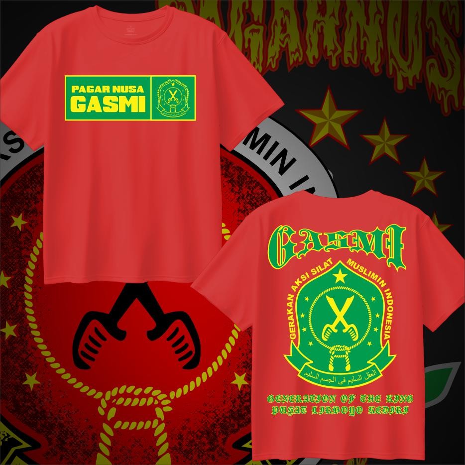 Jual T-shirt Pagar Nusa GASMI Lirboyo Combed 24s.Desain Simpel Elegant ...