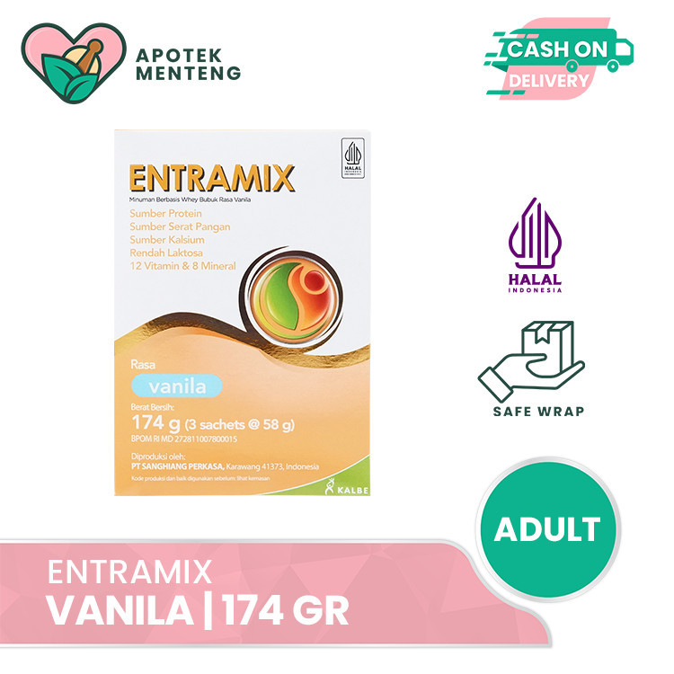 Jual Entramix Vanila 174 Gram - Susu Penambah Nutrisi Lansia dan ...