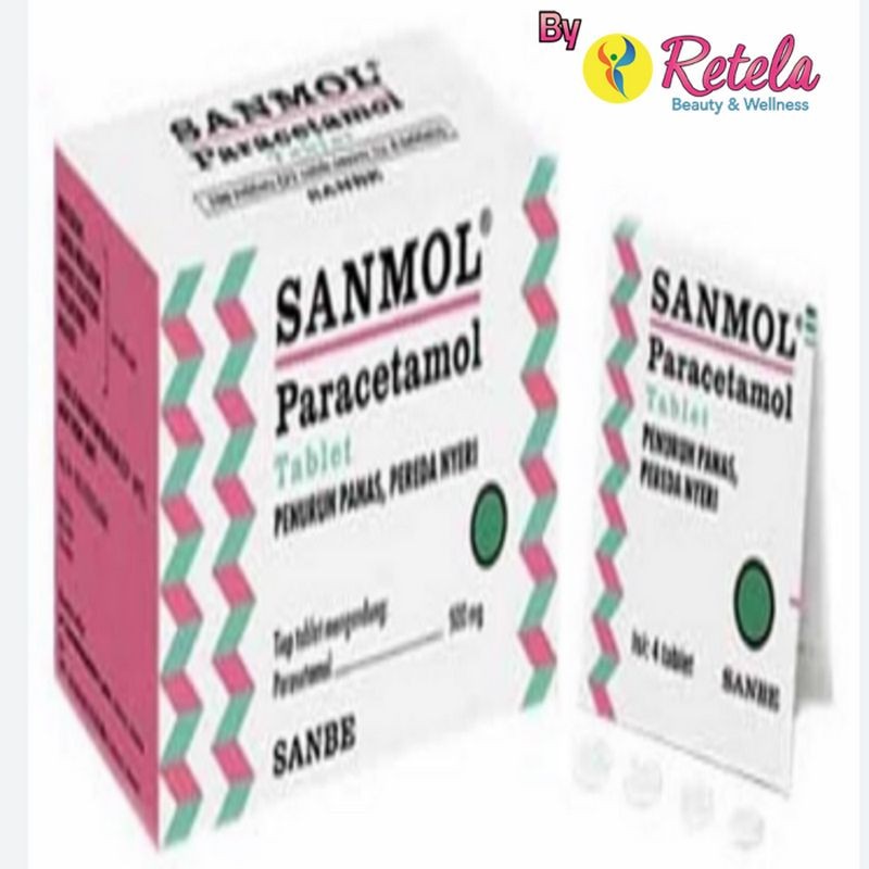 Jual Sanmol 500mg 25 Catchcover 4`S / Sanmol Tablet 1 Box @ 100 Tablet ...