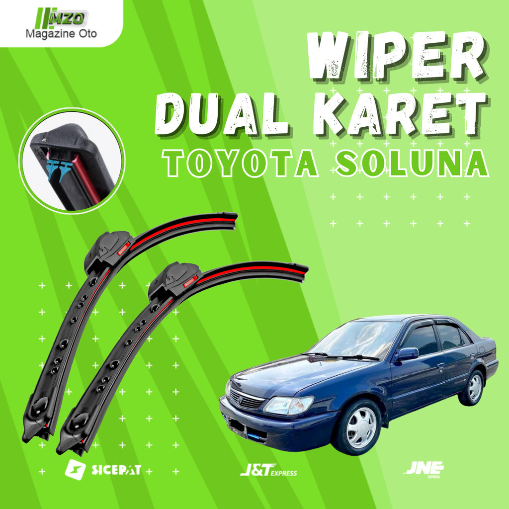 Jual 1 SET (2 BUAH) Wiper Dual Blade - Toyota Soluna - Wiper 2 Lapis ...