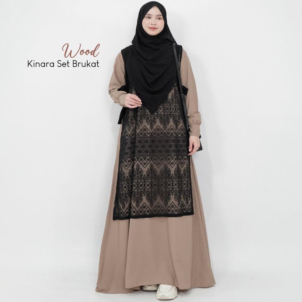 Jual Mininos Kinara Set Brukat | Setelan Gamis Kondangan Lebaran ...