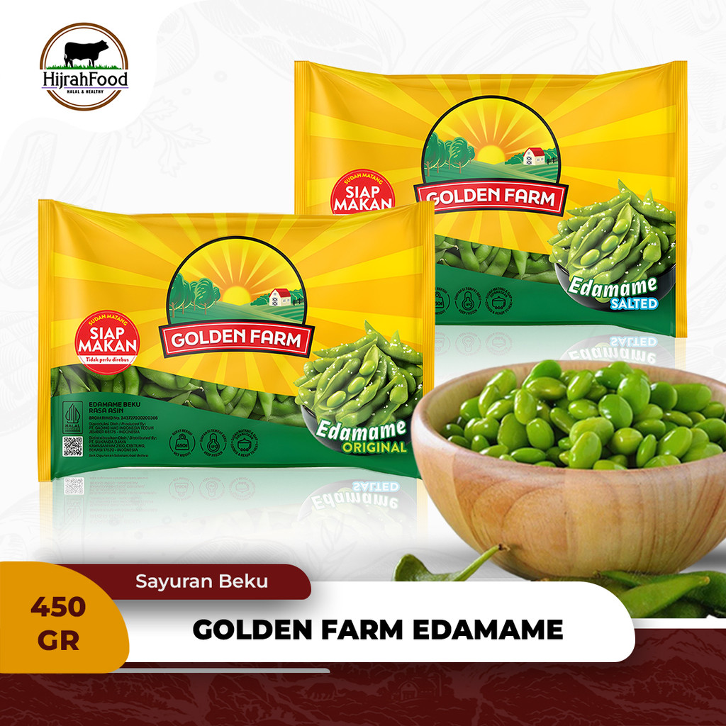 Jual Golden Farm Edamame Kacang Kedelai Jepang Frozen Siap Makan 450 ...