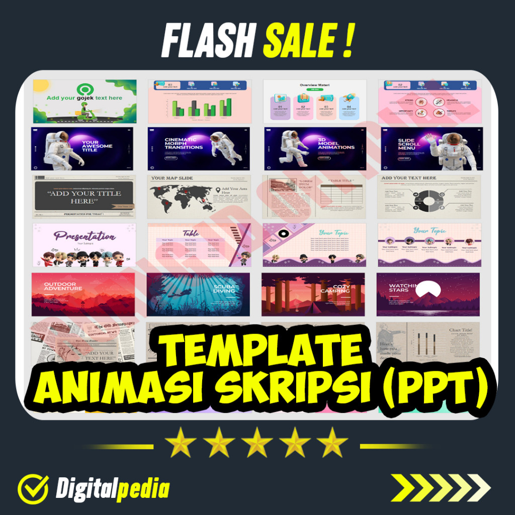 Jual Template PPT Animasi Presentasi untuk Sidang Skripsi Sempro ...