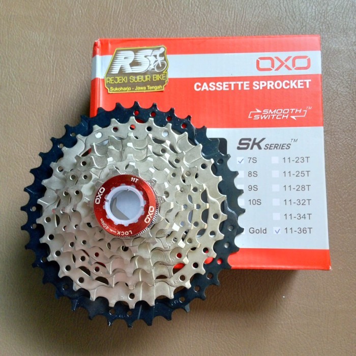 Jual Sprocket cassete 7 speed 7s 11-36 T OXO sepeda federal MTB ...