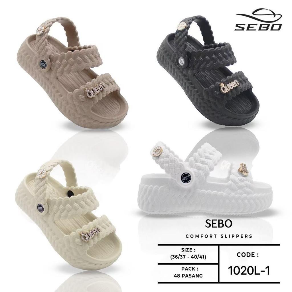 Jual Sandal Wedges Tali Wanita / Sandal Tali Ban Dua Kepang dengan ...