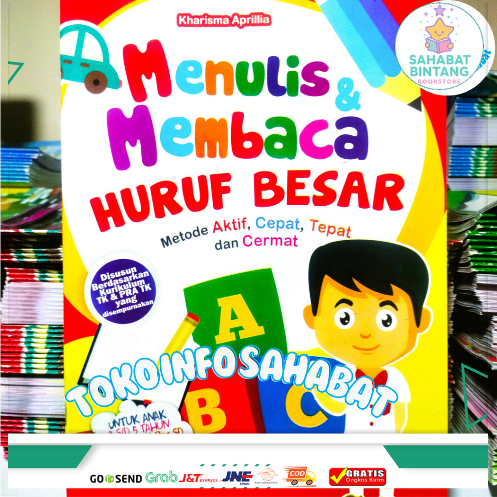 Jual Buku Anak - Menulis dan Membaca Huruf Besar untuk PAUD TK dan Pra ...