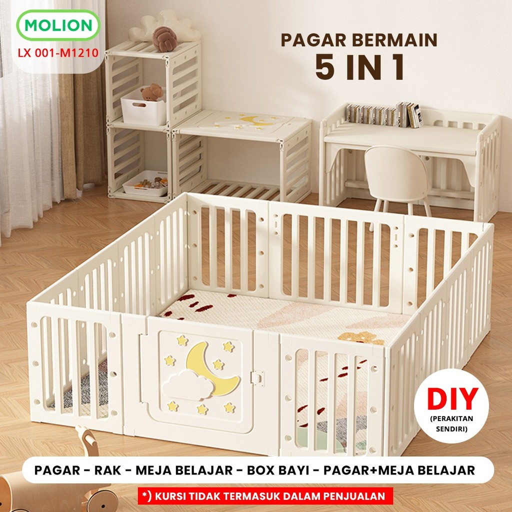 Jual Pagar Bayi Pagar 5in1 Mainan Anak HDPE Safety Baby Fence Kokoh ...