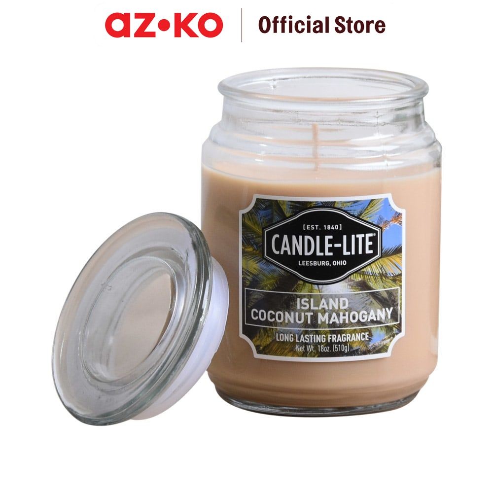 Jual AZKO Candle Lite 510 gr Candle Island Coconut Mahogany Lilin ...