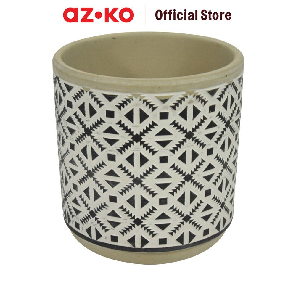 Jual AZKO Riana Pot Tanaman Keramik 14 cm Wadah Keramik Bunga Tempat ...