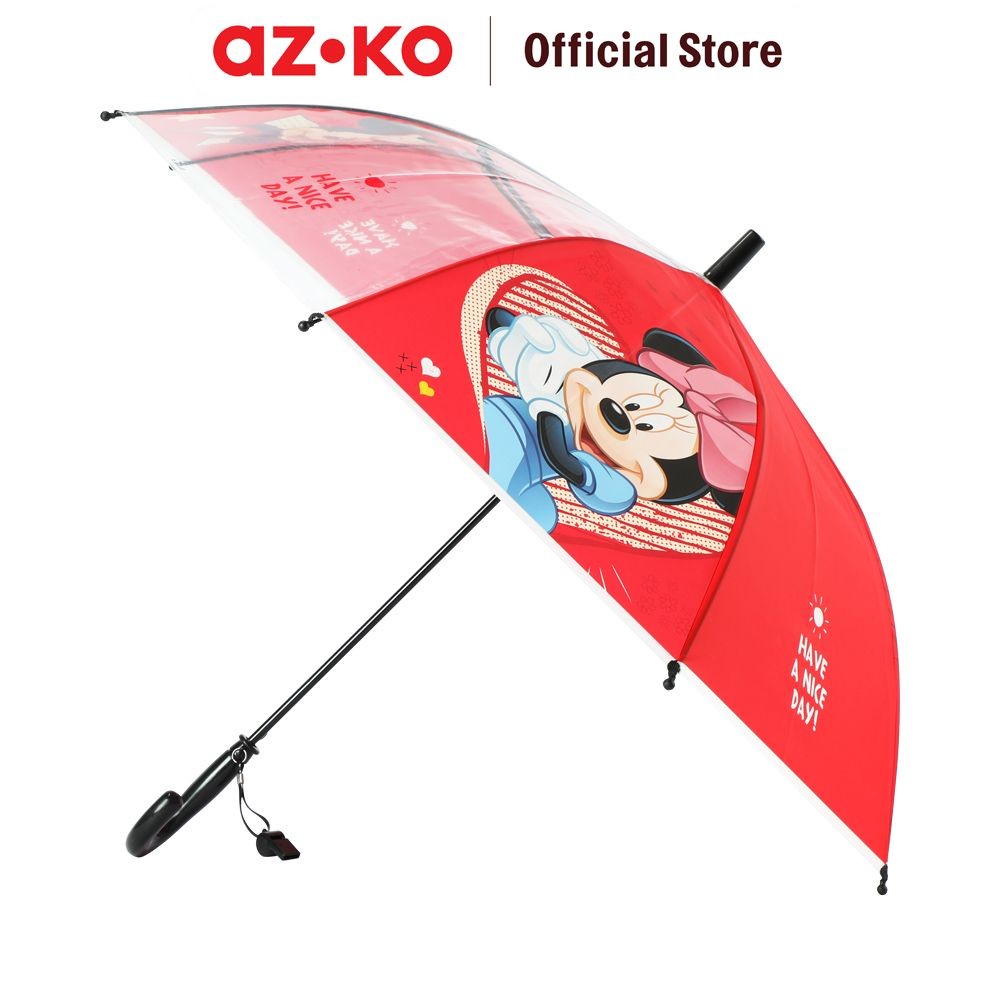 Jual AZKO Disney 85 cm Payung Stick Auto Open Mickey Mouse Umbrella ...