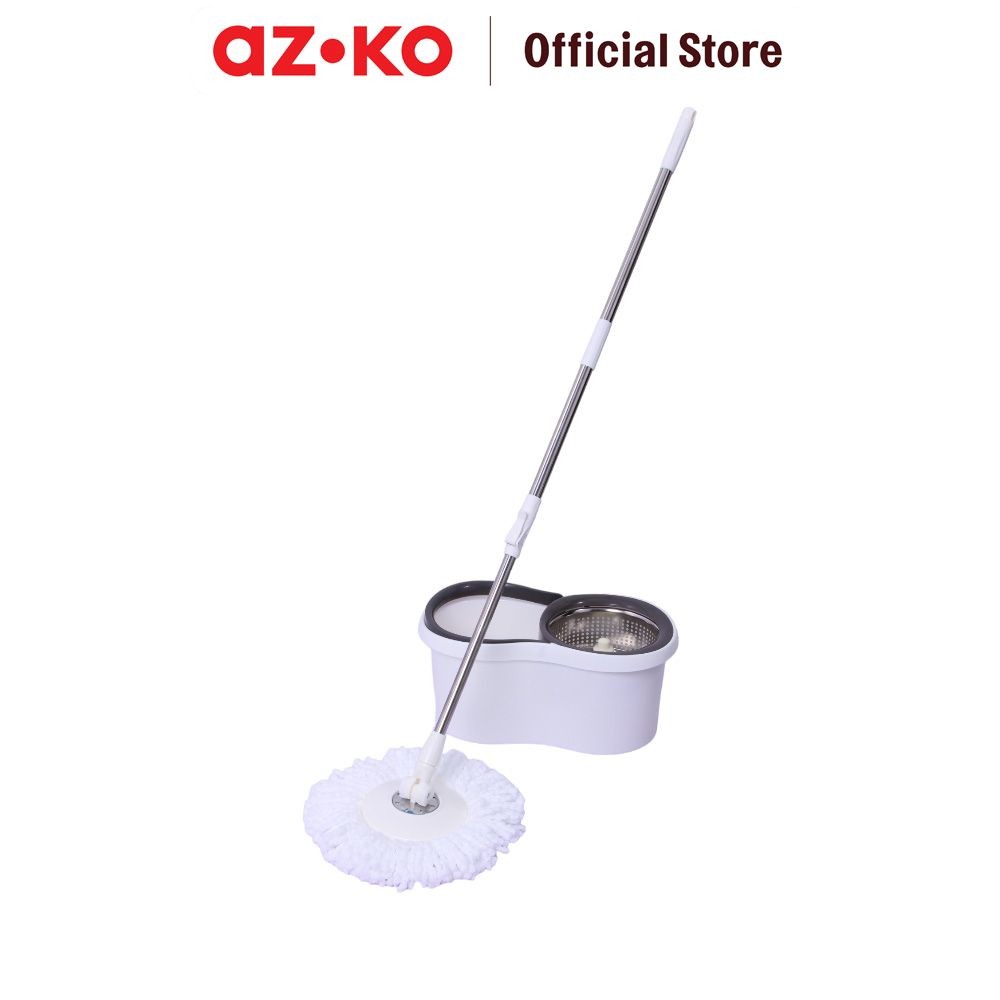 Jual AZKO Proclean Set Alat Pel Putar Dengan Ember Peras - Putih Kain ...