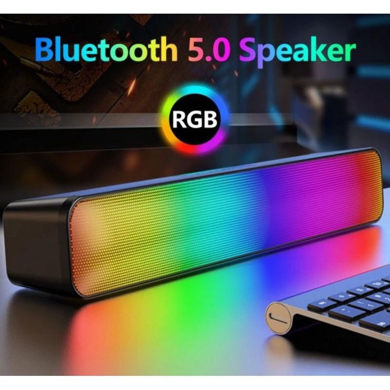 Jual SPEAKER BLUETOOTH LONG RGB M8 LAMPU LED SPEAKER SOUNDBAR TV ...