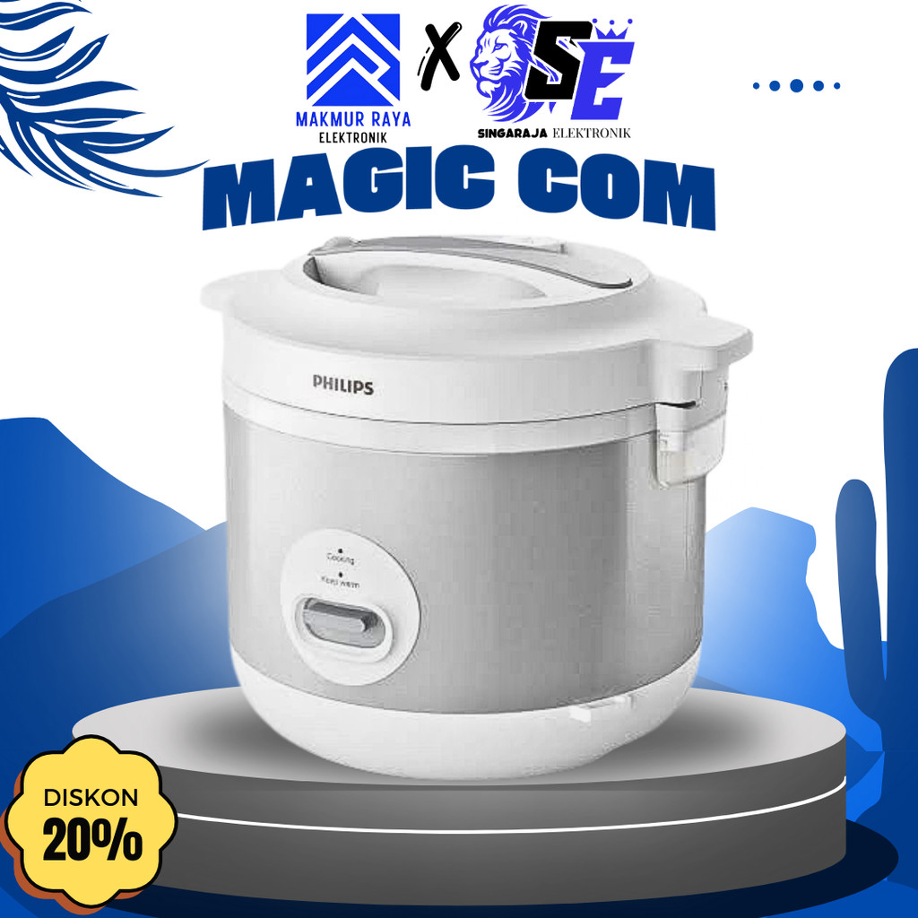 Jual Philips HD-3003 Rice Cooker / Magic Com 1.8 Liter (Anti Lengket ...