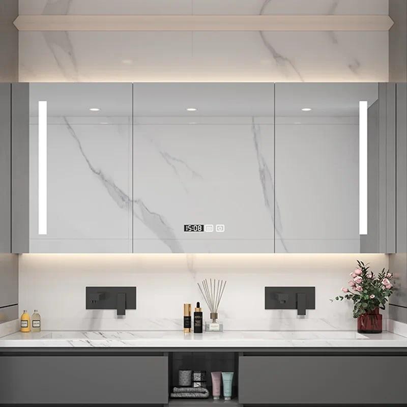 Jual Customized bathroom smart mirror cabinet separately wall-mounted ...