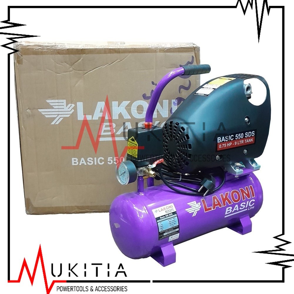 Jual PROMO Lakoni Basic 550 SDS SDO Kompresor 3/4 PK 9 Liter 3/4PK 3 ...