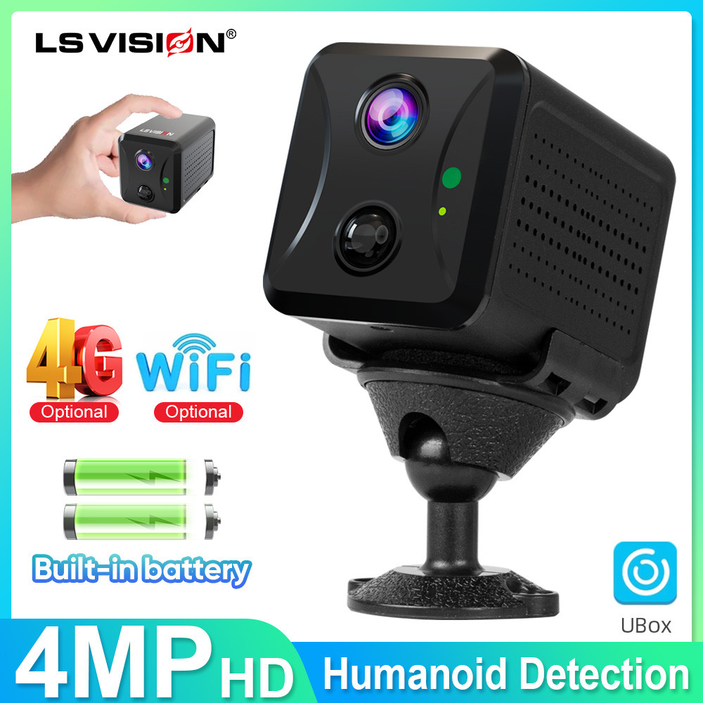 Jual LS VISION Mini Camera 4g Sim Cctv 5mp Home Surveillance Cameras ...
