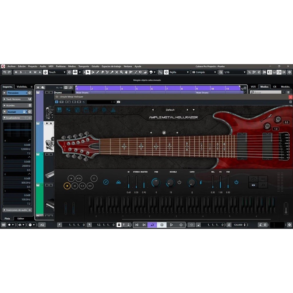 Jual Ample Sound Metal Hellrazer AMH v3 VSTI Plugin Schecter Hellraiser ...