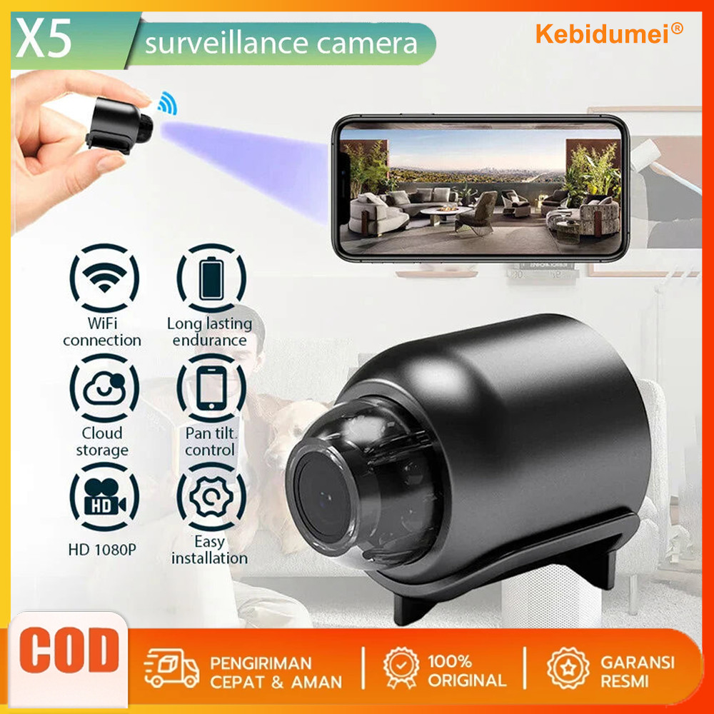 Jual [Barang Spot] X5 Kamera Mini WIFI CCTV Tersembunyi Kamera ...