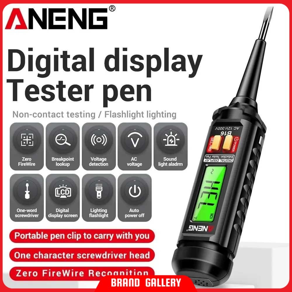 Jual ANENG Digital Multimeter Tespen Screwdriver Tester AC Voltage NCV ...