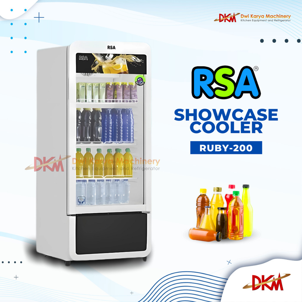 Jual RSA Showcase cooler RUBY-200 / RUBY 200 Kulkas Minuman 200 liter ...