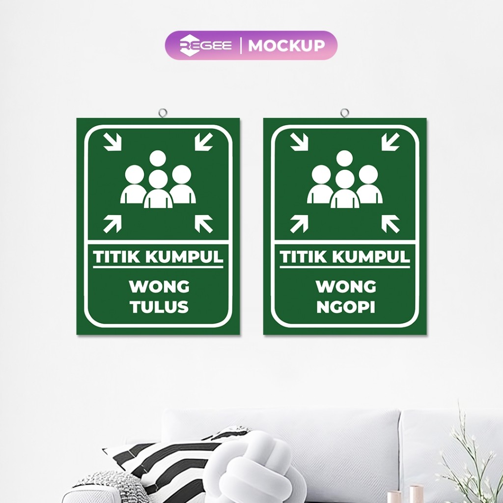Jual Papan Titik Kumpul Evakuasi Wong Tulus Akrilik Sign Rambu Petunjuk Arah Panah Segala Jenis ...