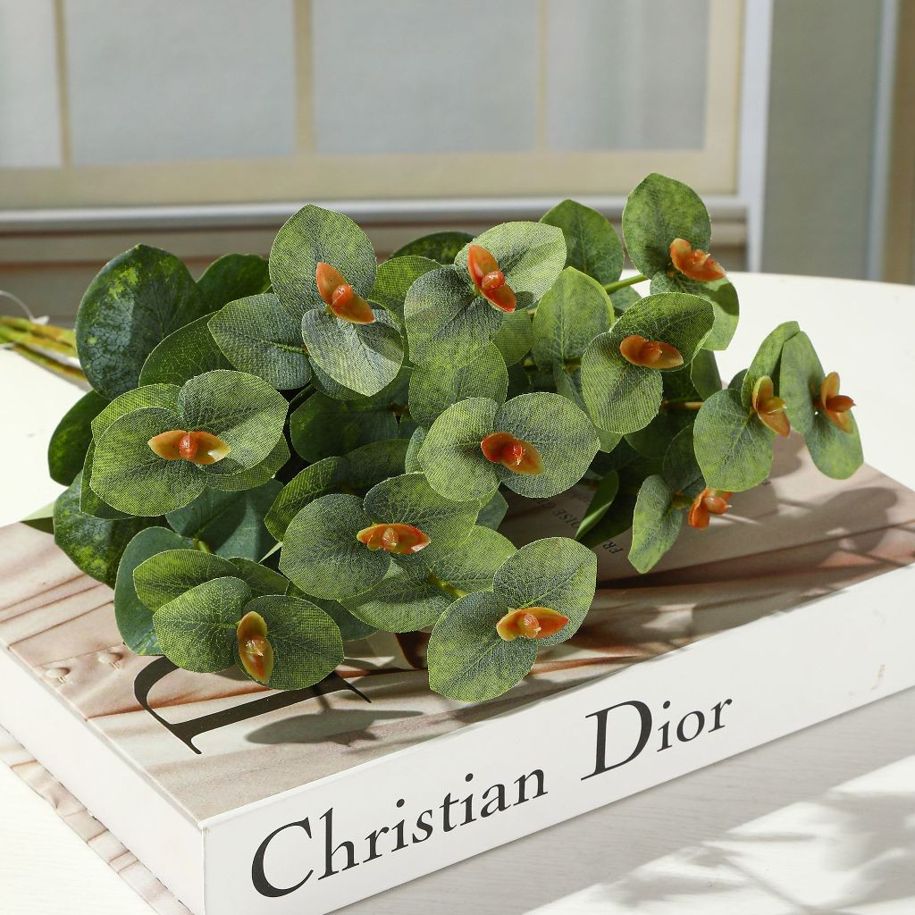 Jual Buket bunga palsu daun Eucalyptus Cinerea tanaman hias rumah ...