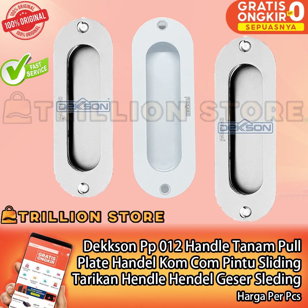 Jual Dekkson Pp 012 Handle Tanam Pull Plate Handel Kom Pintu Sliding Tarikan Hendle Hendel Geser ...