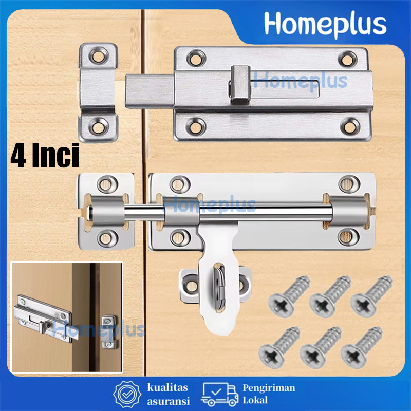 Jual Selot Pintu Stainless 4 Inci / Grendel Pintu Stainless / Slot ...