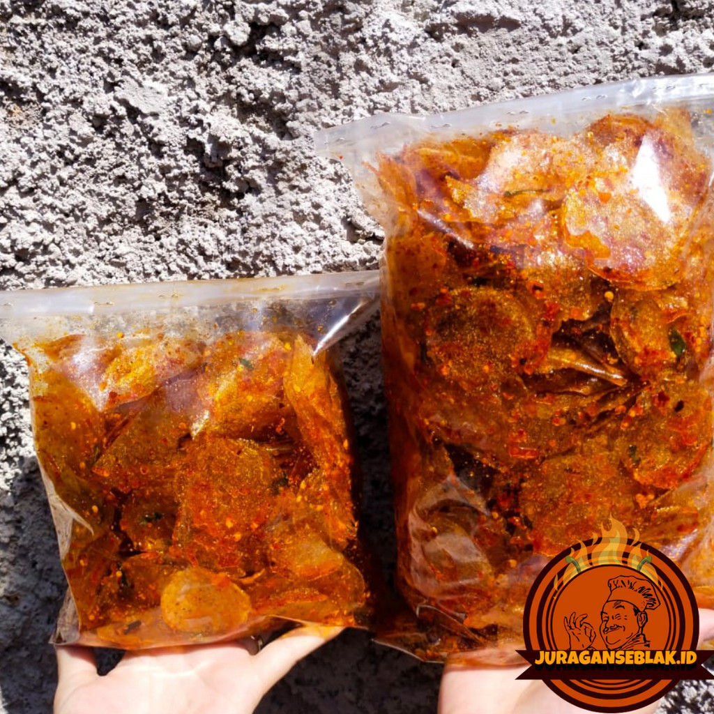 Jual KERIPIK KACA PEDAS DAUN JERUK 250GRAM | Shopee Indonesia