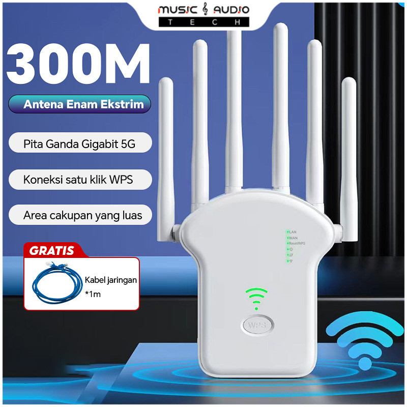 Jual Wifi 300M Repeater Wireless Wifi Range Extender Router Repeater ...
