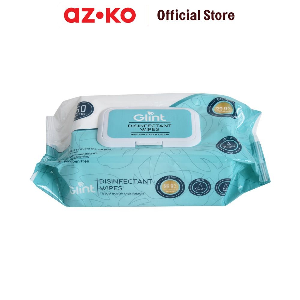 Jual AZKO Glint Set 50 Pcs Tisu Disinfektan Disinfectant Wipes Tissue ...