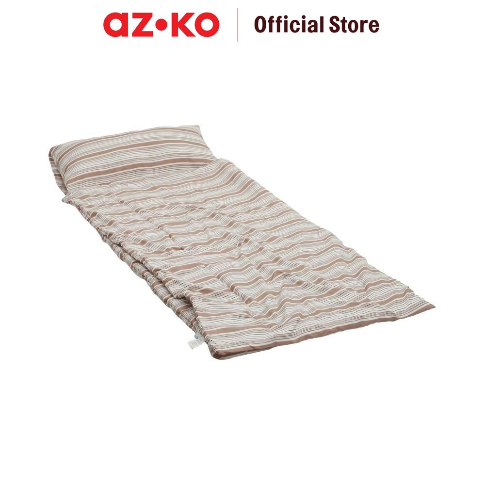 Jual AZKO Sleeplite 85x200x5 cm Kasur Lipat Portable Stripe - Cokelat ...