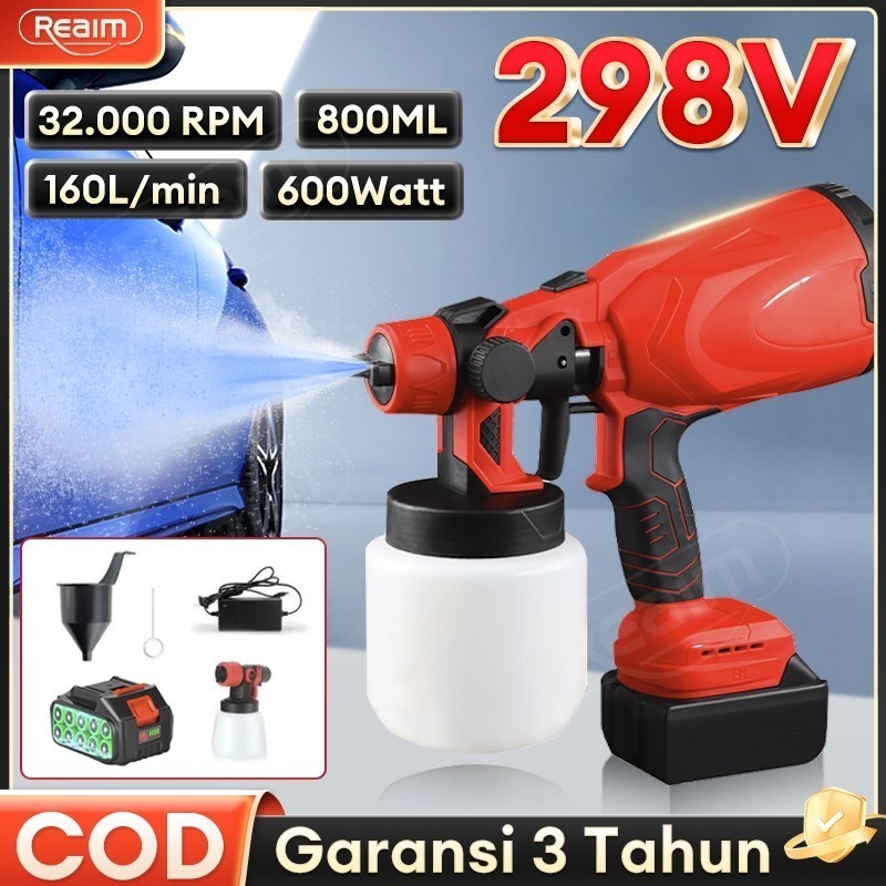 Jual REAIM Semprot Listrik 800ML / Alat Semprot Cat Elektrik Electric ...