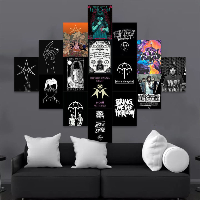 Jual (isi 16pcs) poster dinding aesthetic band bring me the horizon ...