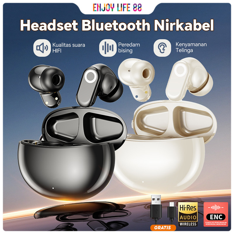 Jual Headset Bluetooth 5.4 Layar TWS Kualitas Suara Tinggi Stereo Headset J16 Type-C Earphone ...