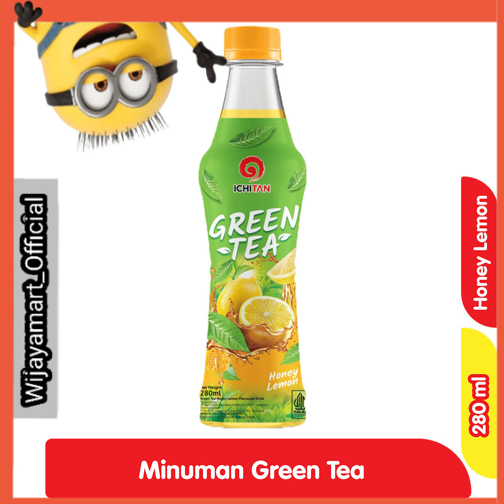 Jual Ichitan Green Tea Rasa Honey Lemon Pet 280 ml | Shopee Indonesia