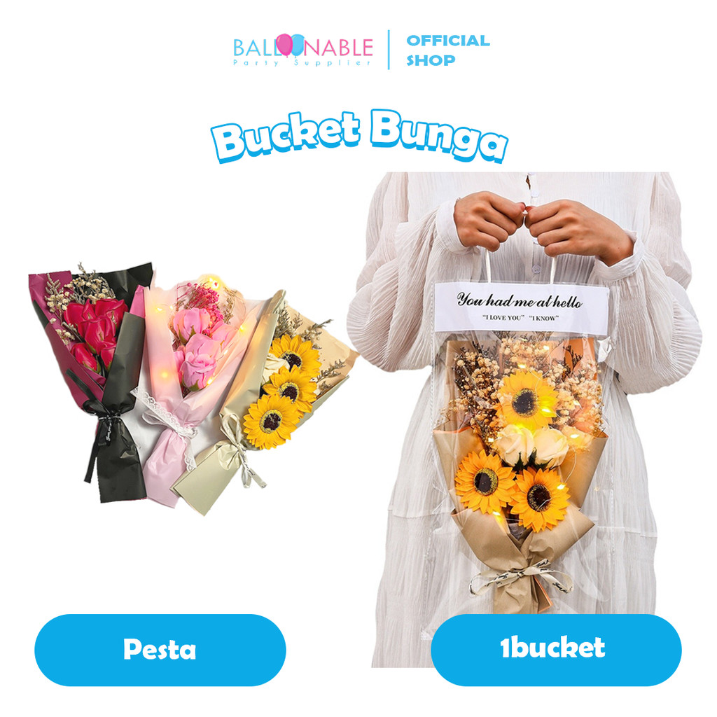 Jual Tas Buket Bunga / Bucket Bunga / Graduation / Gift Flower | Shopee ...