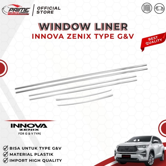 Jual List Kaca Samping Innova Zenix 2022 2024 2025 2026 Cover Chrome ...