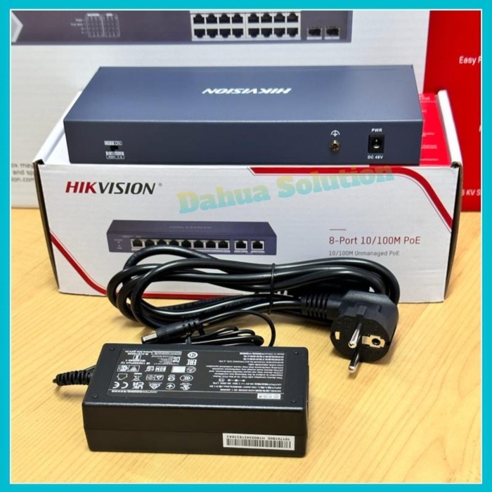 Jual DS-3E0310P-E/M HIKvision POE Switch 8 Port 10/100m PoE | Shopee ...
