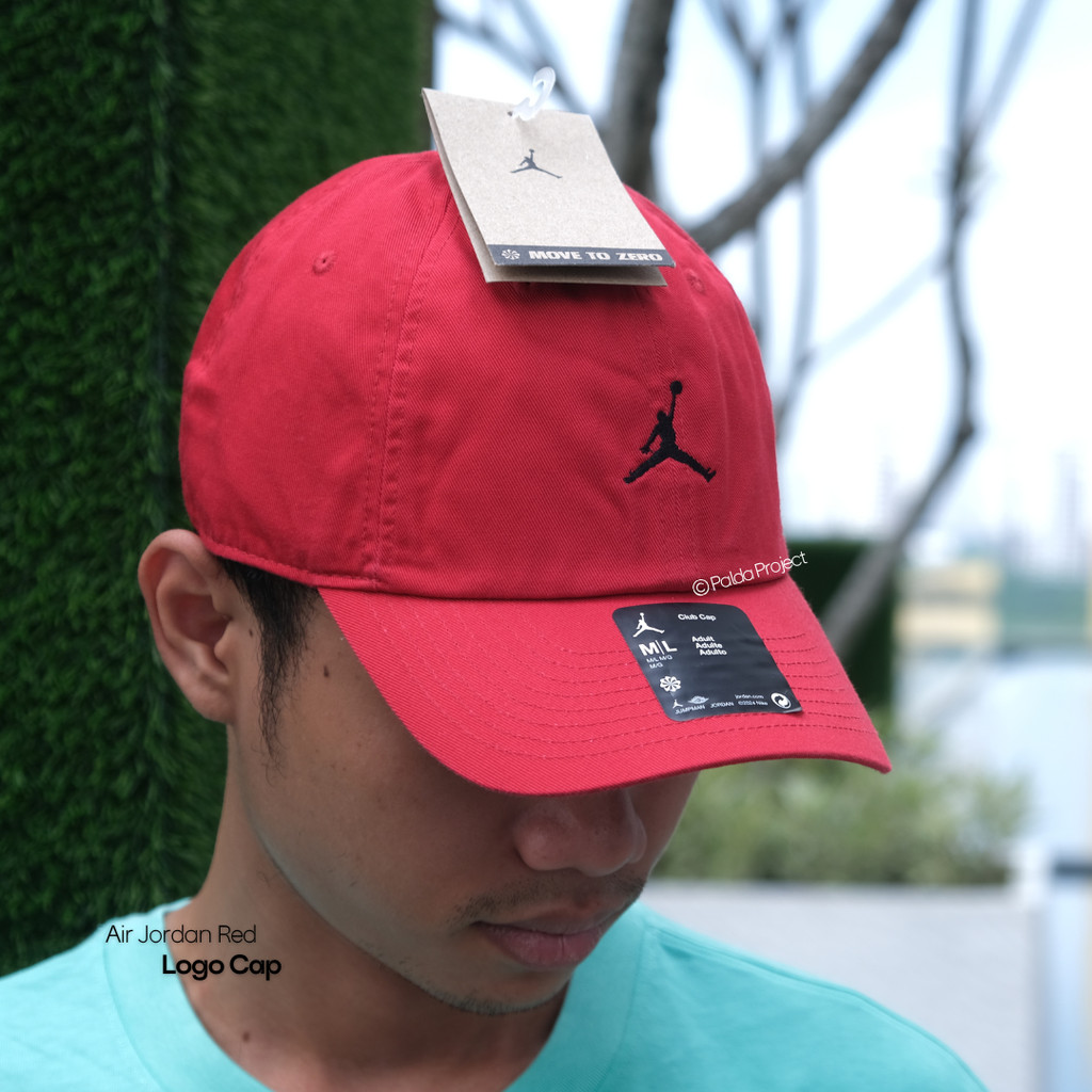Jual Jordan Red Logo Cap 100% Original Guarantee | Shopee Indonesia
