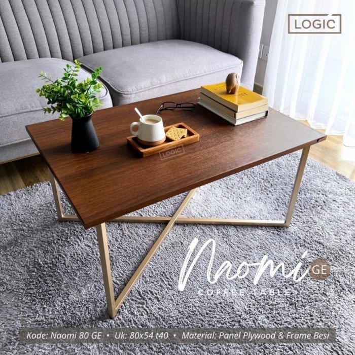 Jual Meja Ruang Tamu Minimalis Coffee Table / LOGIC NAOMI 80 GE ...