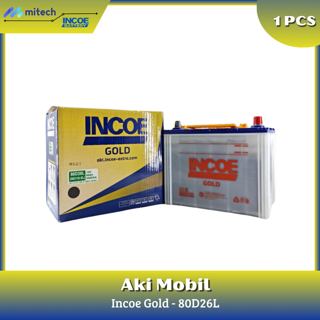 Jual INCOE GOLD Astra Aki Basah Mobil Mitsubishi Pajero 80D26L / NX110-5L 12V 70ah | Shopee ...