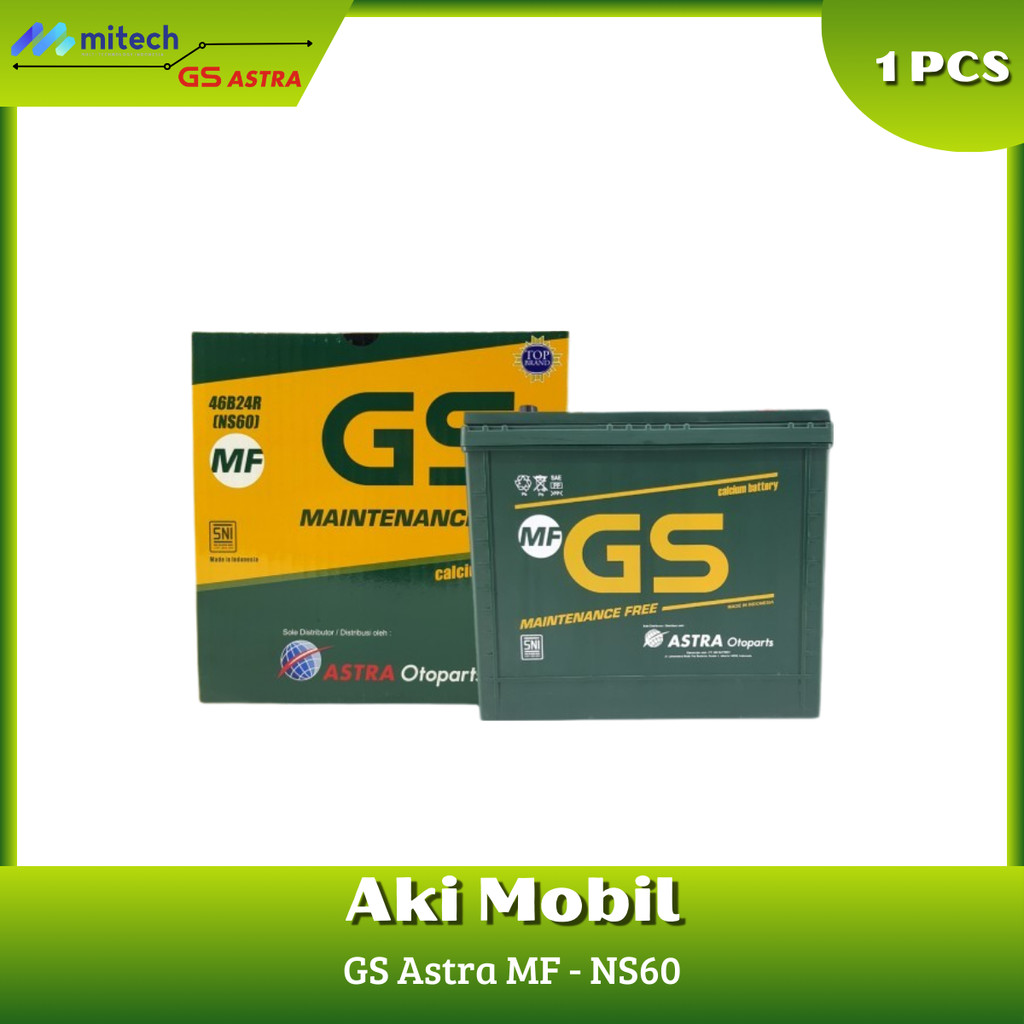 Jual Gs Mf Astra Aki Kering Mobil Suzuki Apv NS60 12V / 45A | Shopee Indonesia