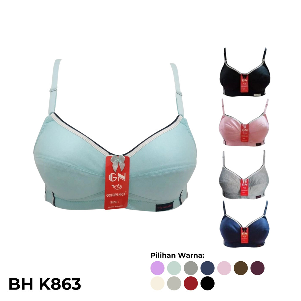 Jual Bra Sport BH Wanita Golden Nick Tanpa Kawat Kode 98-4314 | Shopee Indonesia