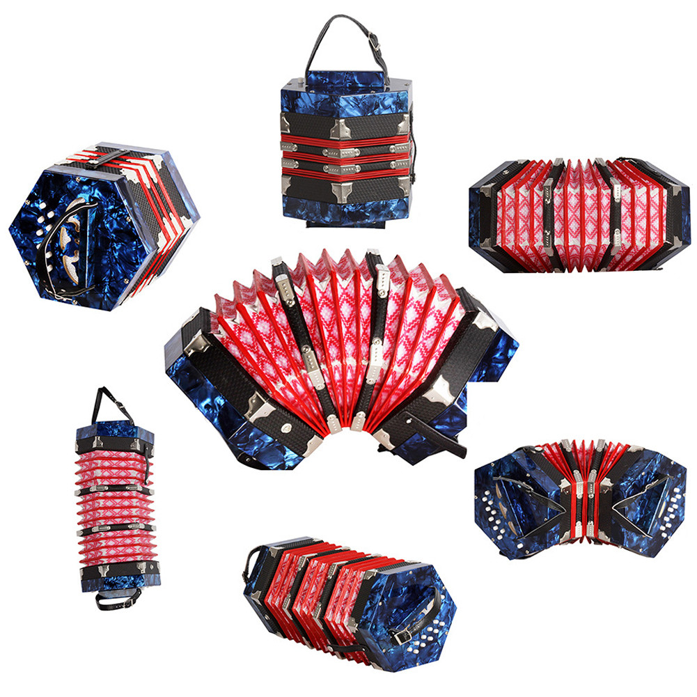 Jual Concertina Accordion with Carrying Bag Keyboard Instrument Kids ...