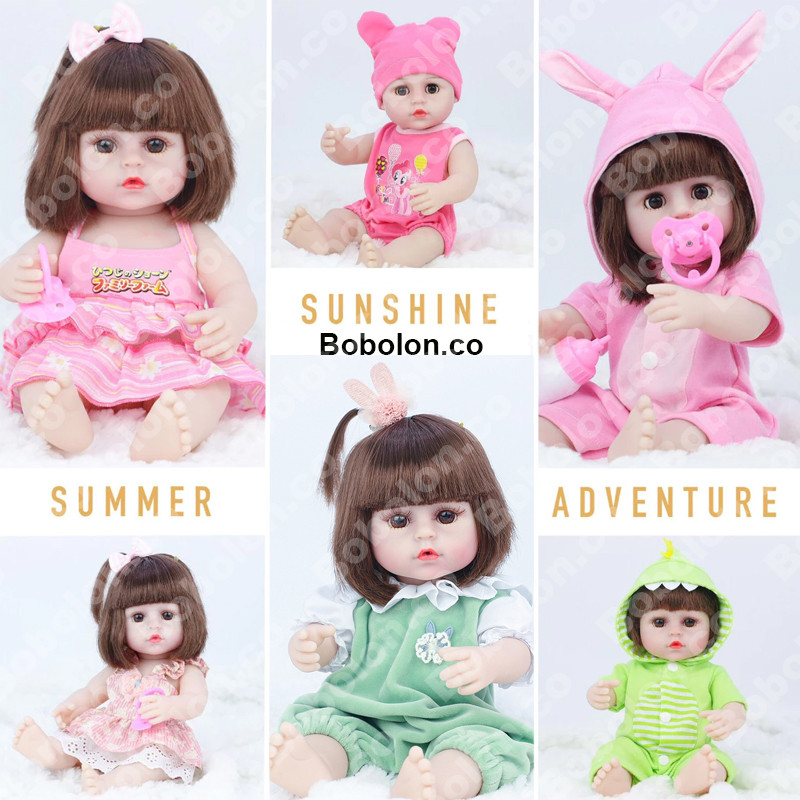 Jual Ready!! 38cm Boneka Reborn Bayi Alive Minum Pipis Silikon Original ...